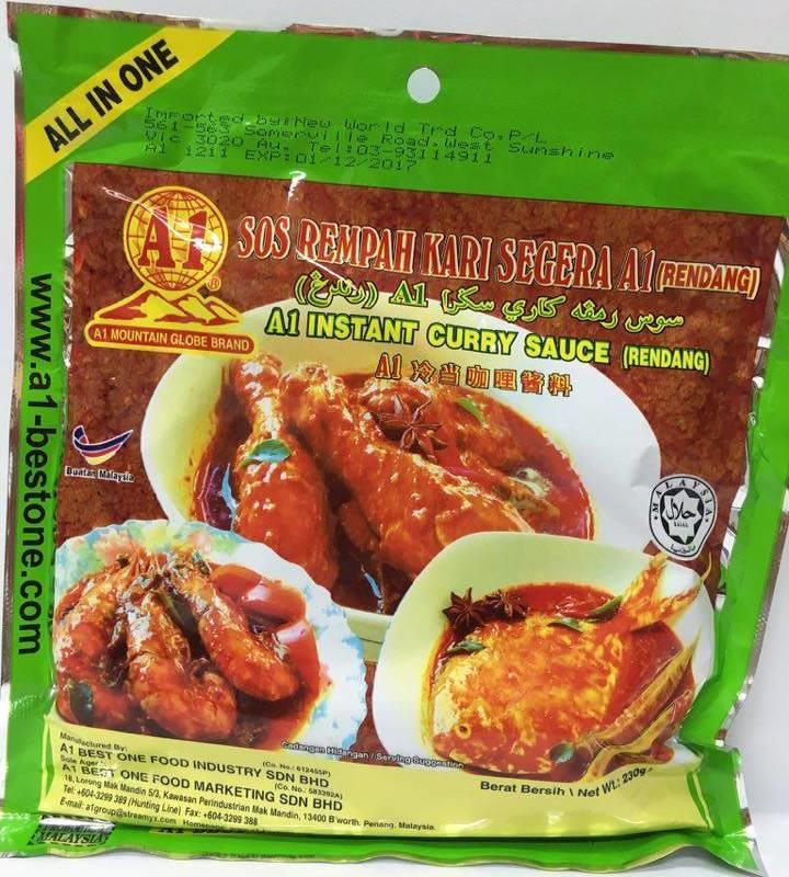A1 Instant Curry Sauce for Rendang 230g from Buy Asian Food 4U
